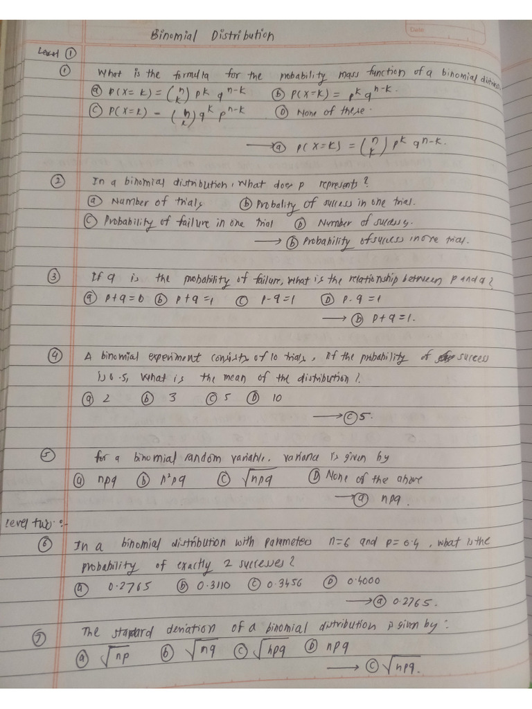 Binomial Distribution | PDF