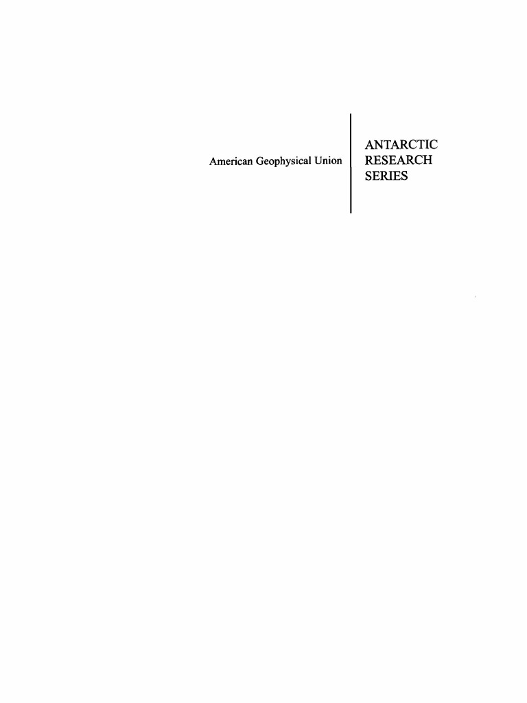 Jeffrey D. Stilwell - 2000 | PDF | Antarctica | Earth Sciences