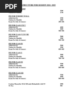 Proposed Fee Structure 2025-26 | PDF