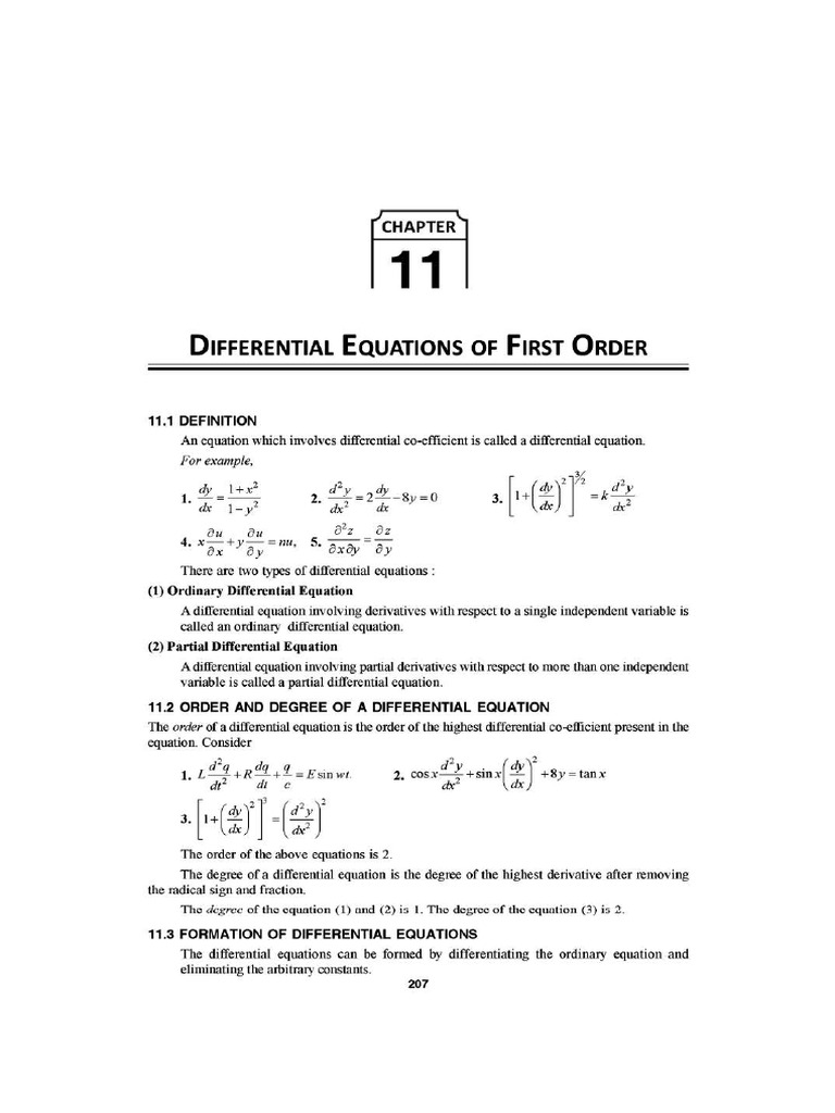 Differential Equations Part I Math 2213-Compressed | PDF