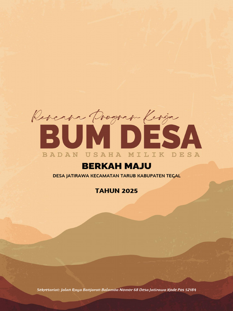 Program Kerja Dan Profil BUM Desa | PDF