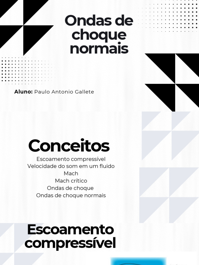 Ondas de Choque Normais | PDF | Número Mach | Onda de choque
