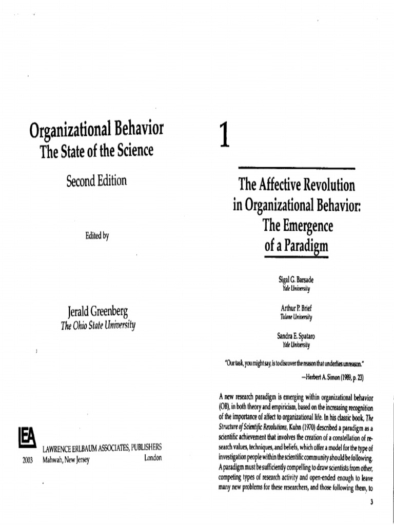 The Affective Revolution in Organization Rotated | PDF
