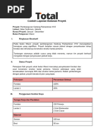 Contoh Laporan Progress Pekerjaan Bulanan | PDF