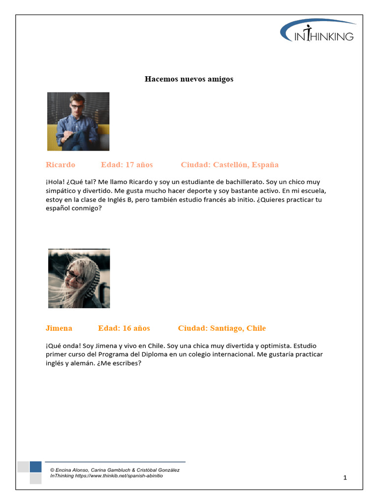 Hacemos Nuevos Amigos | PDF
