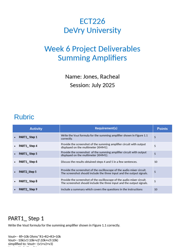 ECT226 Project !!! | PDF | Amplifier | Amplitude