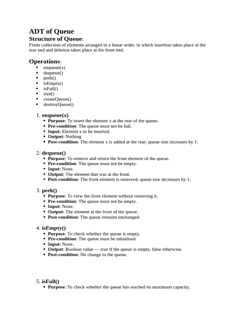 Vaibhav Naik - MSc AI - ADT of Queue | PDF | Queue (Abstract Data Type ...