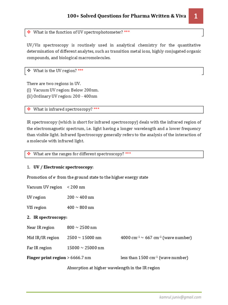 100+ Pharma Questions: Written & Viva Guide | PDF | High Performance ...