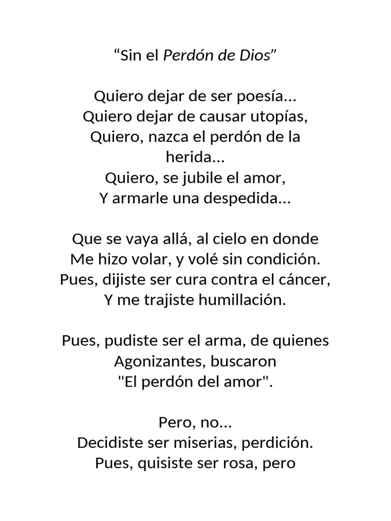 Sin El Perdón de Dios | PDF