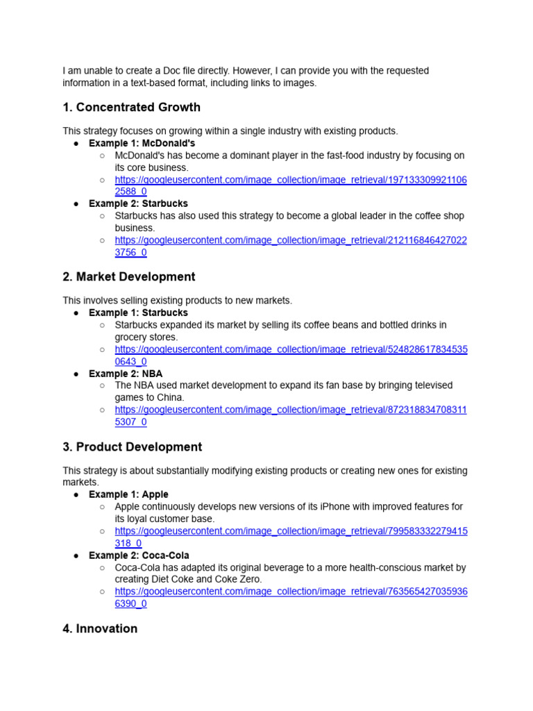 Grand Strategies Are Concentrated Growth, Market D... | PDF | Coca Cola ...