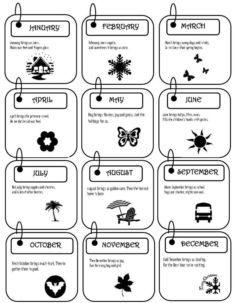 Month Poems | PDF