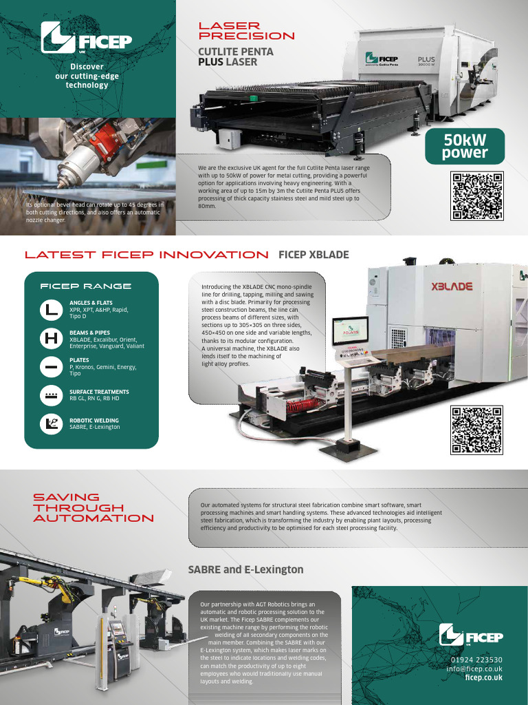 Discover Ficep UKs Cutting Edge Technology March 24 LR | PDF | Welding | Construction
