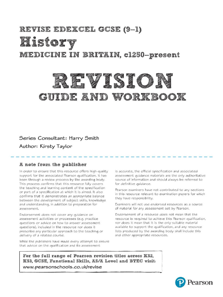 Revise Edexcel GCSE (9-1) History Medicine in Britain - Kirsty Taylor ...
