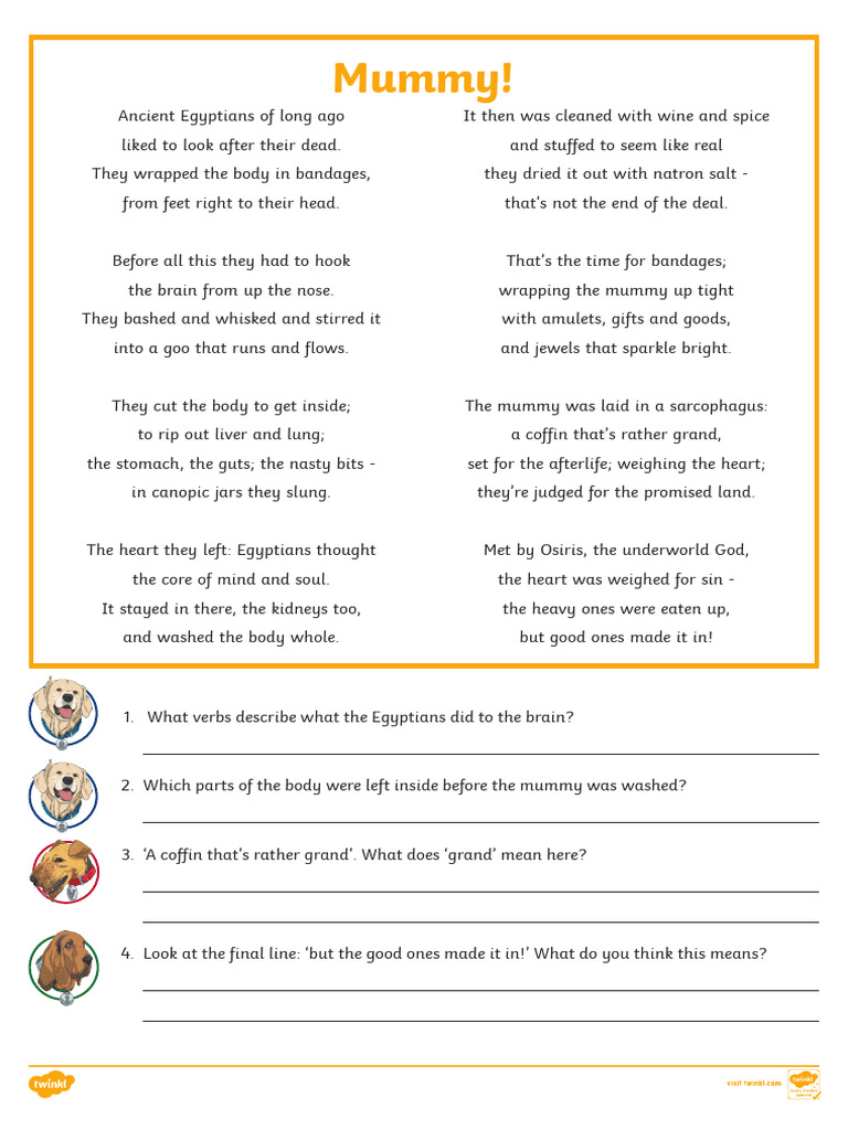 Poetry Revision Mat | PDF