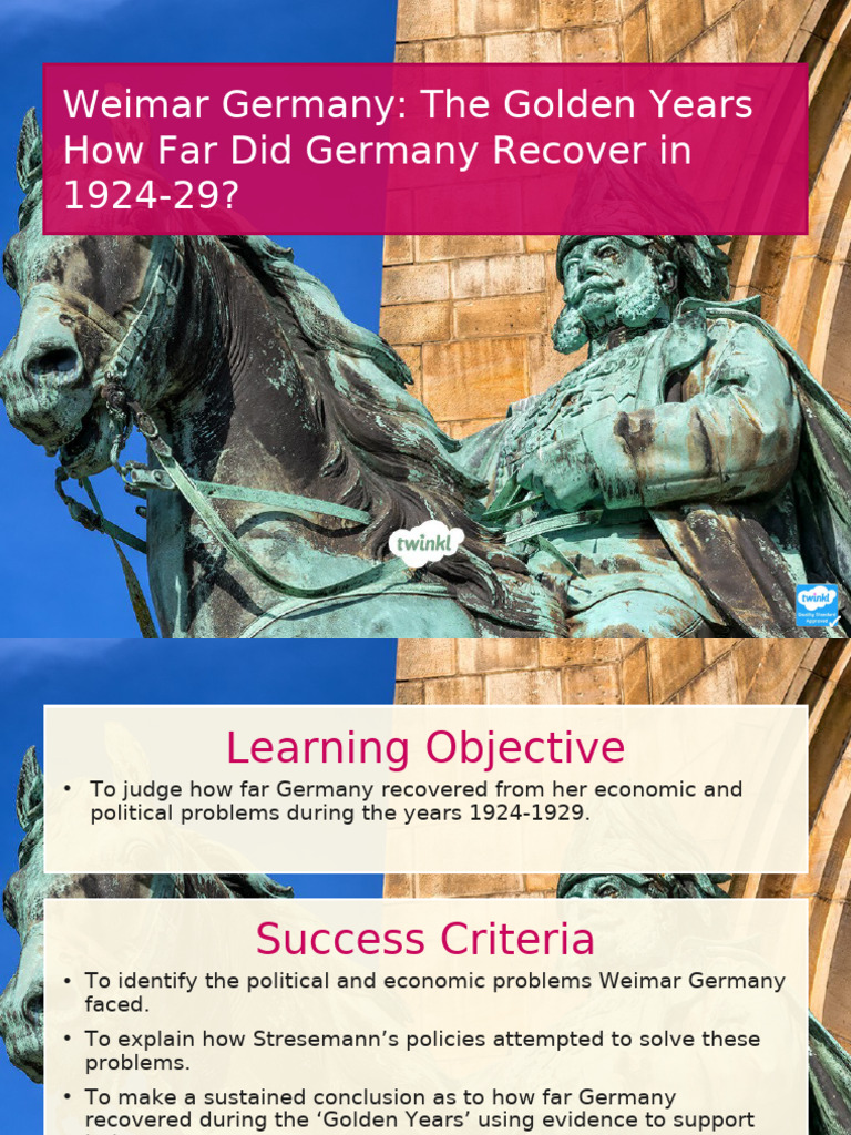 How Far Did Germany Recover in 1924-29 | PDF | Weimar Republic | Germany