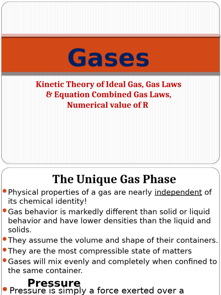 CHM 121-Lecture 7 - Kinetic Theory of Gases, Gas Laws, Equations-2 ...