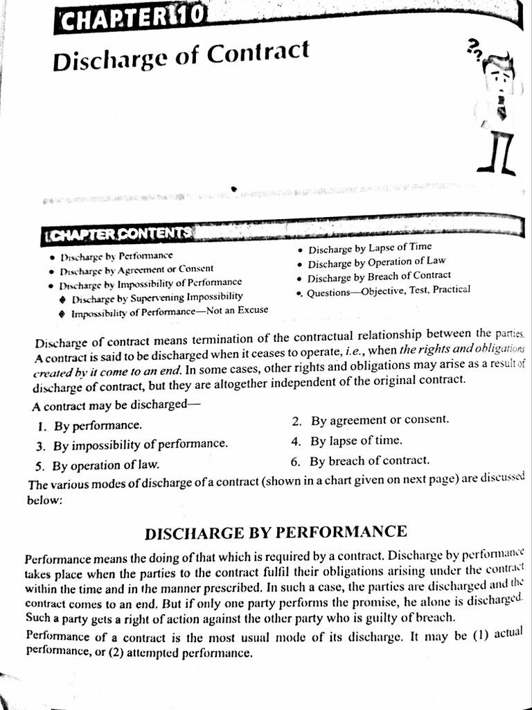 Discharge of Contract | PDF
