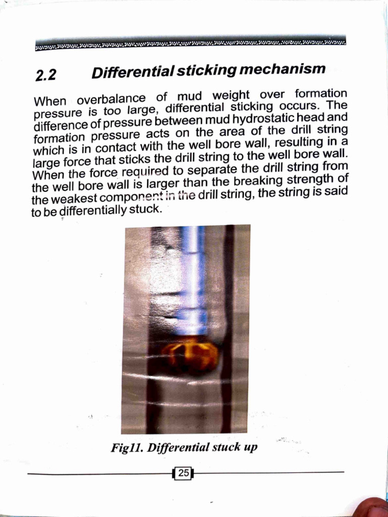 Differential Sticking in Drilling Operations | PDF | Mechanics ...