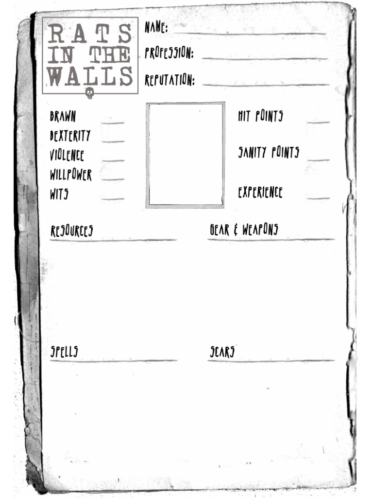 RATS Character Sheet | PDF