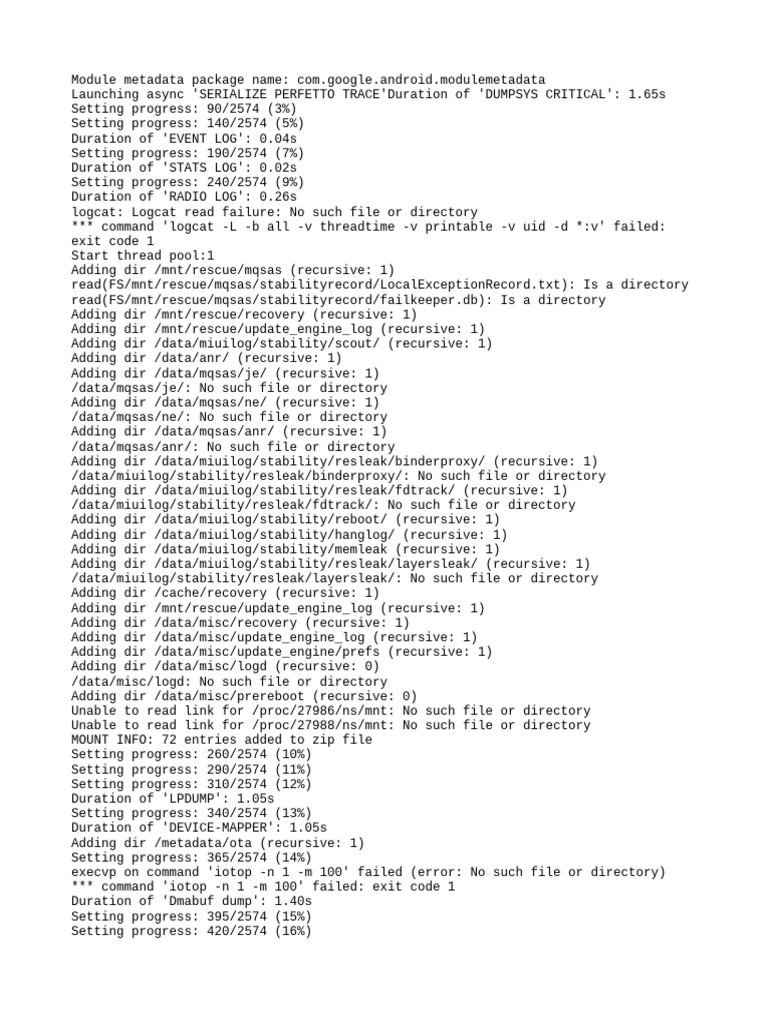Bugreport Tapas - Global AQ3A.240829.003 2025 02 06 11 12 13 Dumpstate - Log 27881 | PDF ...