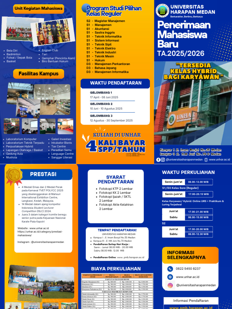 Brosur UnHar Reguler RPL Dan Hybrid 2025 | PDF