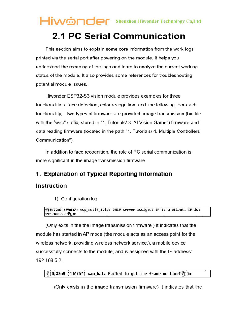 2.1 PC Serial Communication | PDF | Computer Network | Wireless Access Point