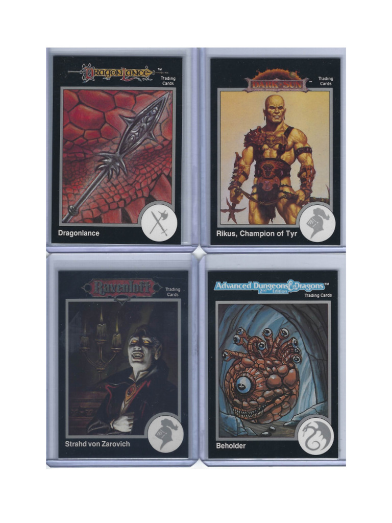 TSR Trading Card Artwork - 5 | PDF