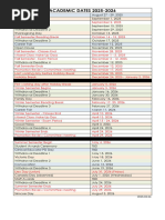 Academic Calendar | PDF | Academic Term | Schools