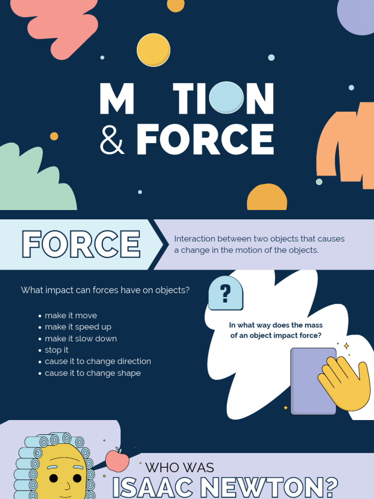 Force and Motion Teacher Presentation Colorful Illustrated - 20250717 ...