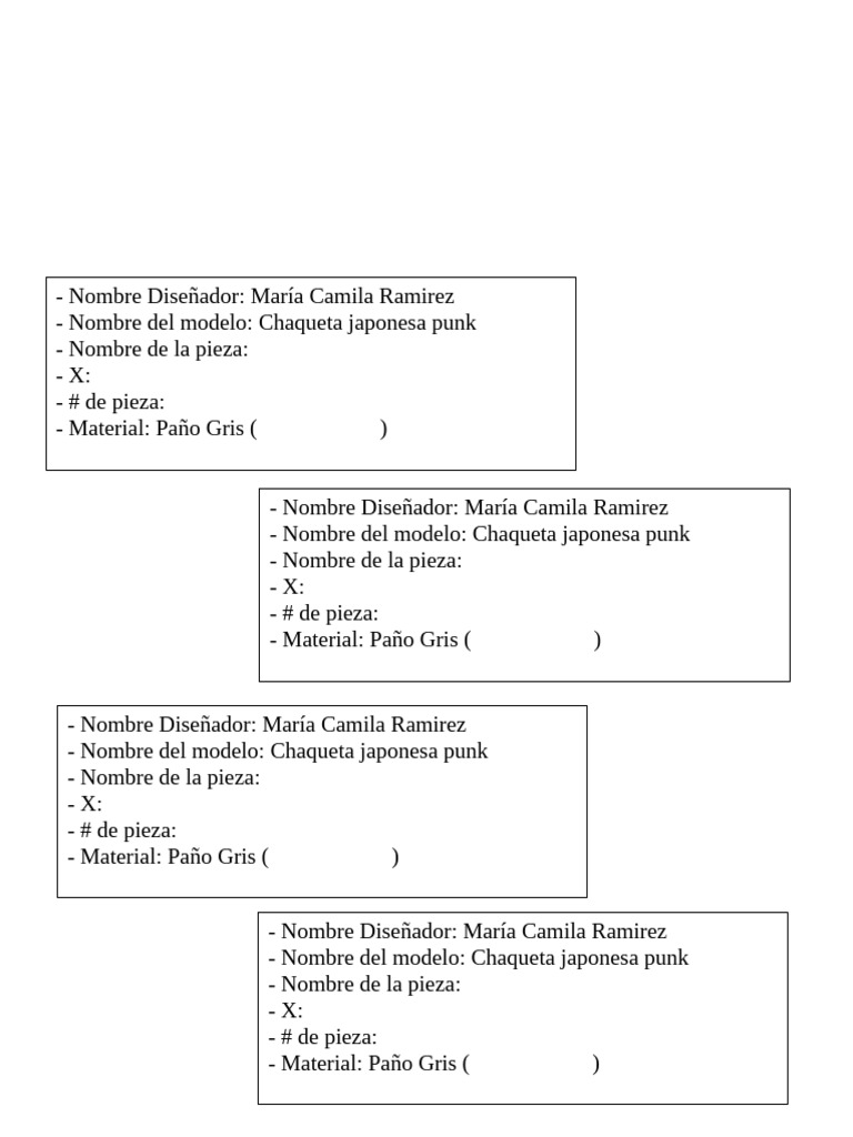 Cuadro de Marcado | PDF