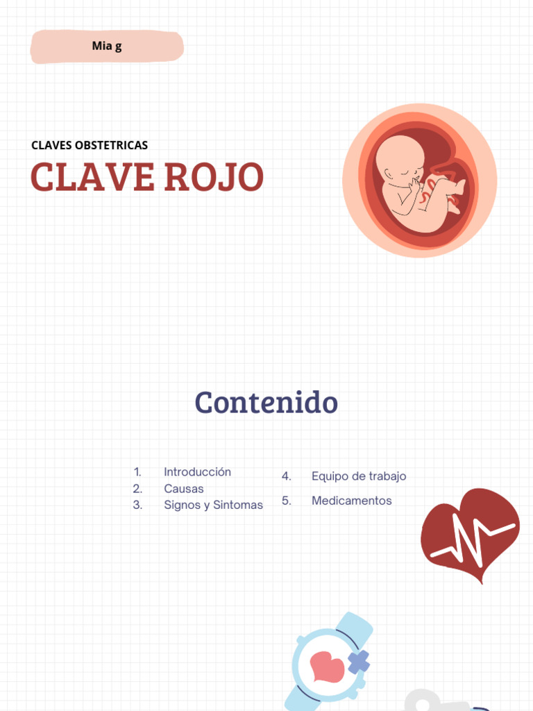 Activación de Clave Roja Obstétrica | PDF | El embarazo | Parto