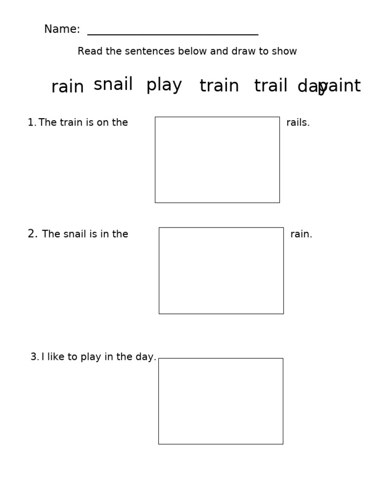 Draw and Write Sentences for Kids | PDF