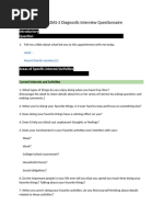 Glasgow Sensory Questionnaire | PDF | Questionnaire | Experience