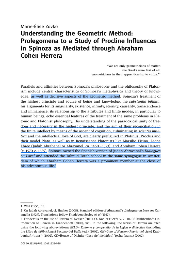 Understanding The Geometric Method, Prolegomena To A Study of Procline ...