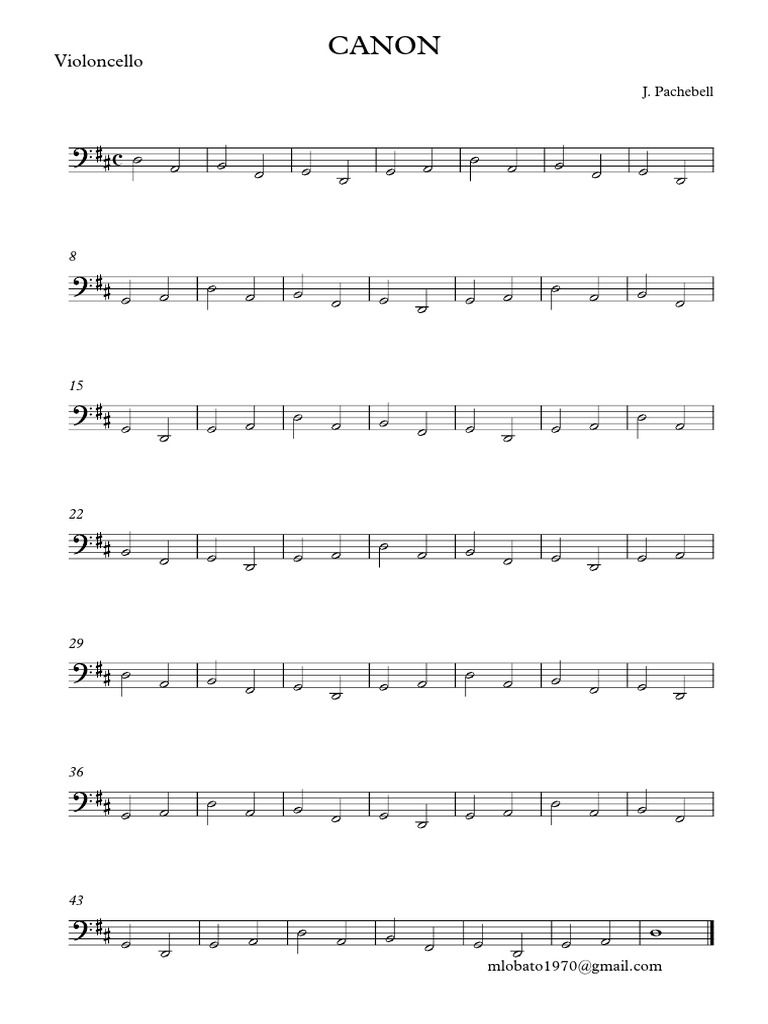 CANON - Grade - Violoncello | PDF