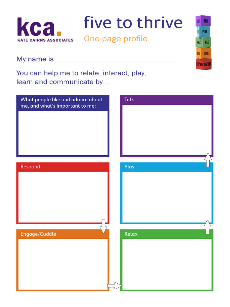 Five To Thrive One Page Profile Res | PDF | Nonverbal Communication ...