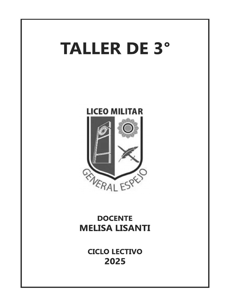 CUADERNILLO 3ro - LISANTI | PDF