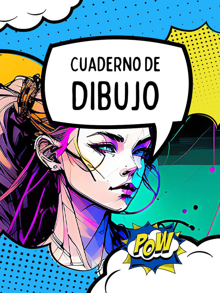 Documento A4 portada de cuaderno de dibujos comic fotográfico celeste_20250815_200722_0000 | PDF