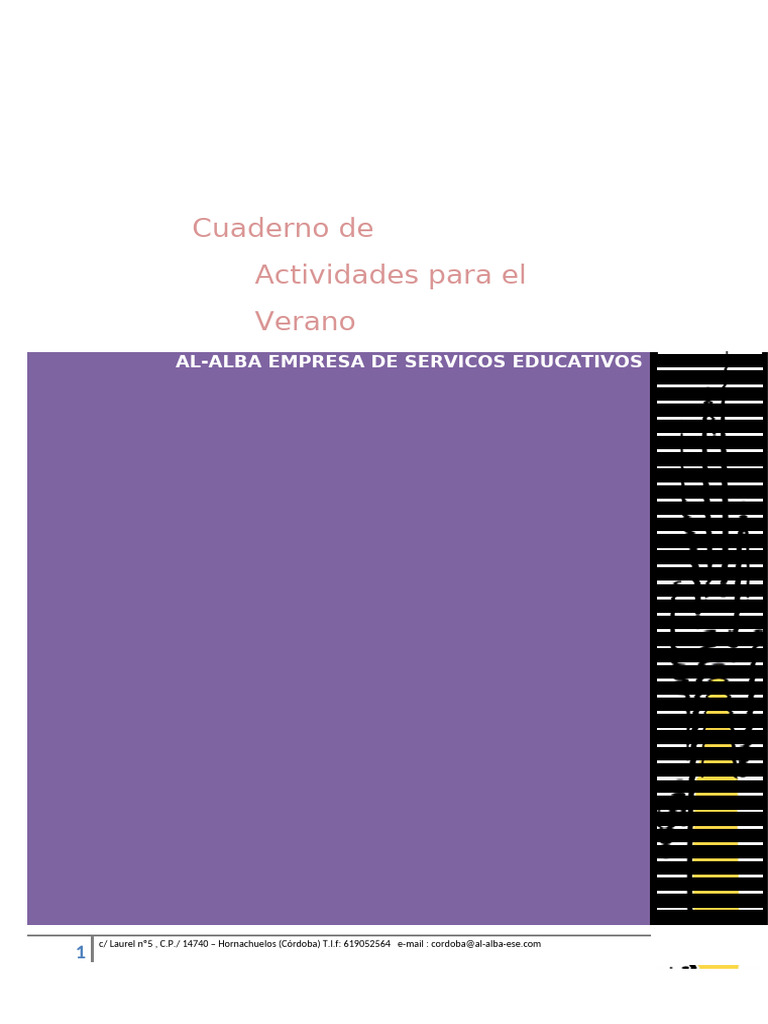 Cuaderno de Actividades Verano 3 Años | PDF
