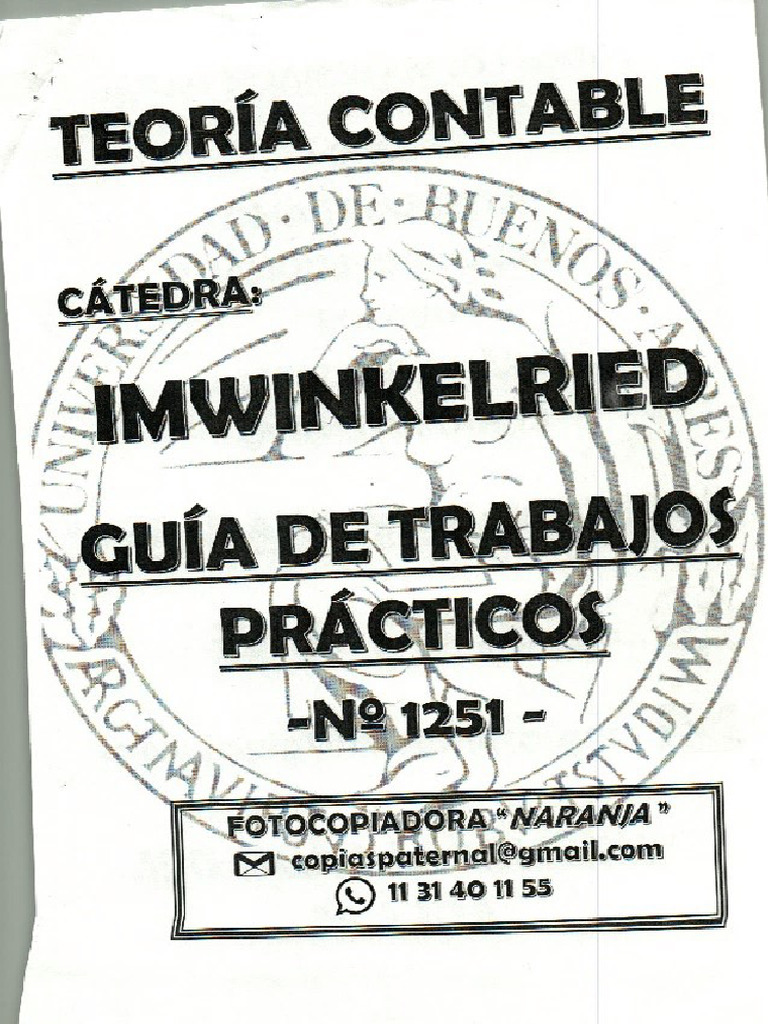 01guia Teoria Contable Cat. Imwinkelried | PDF