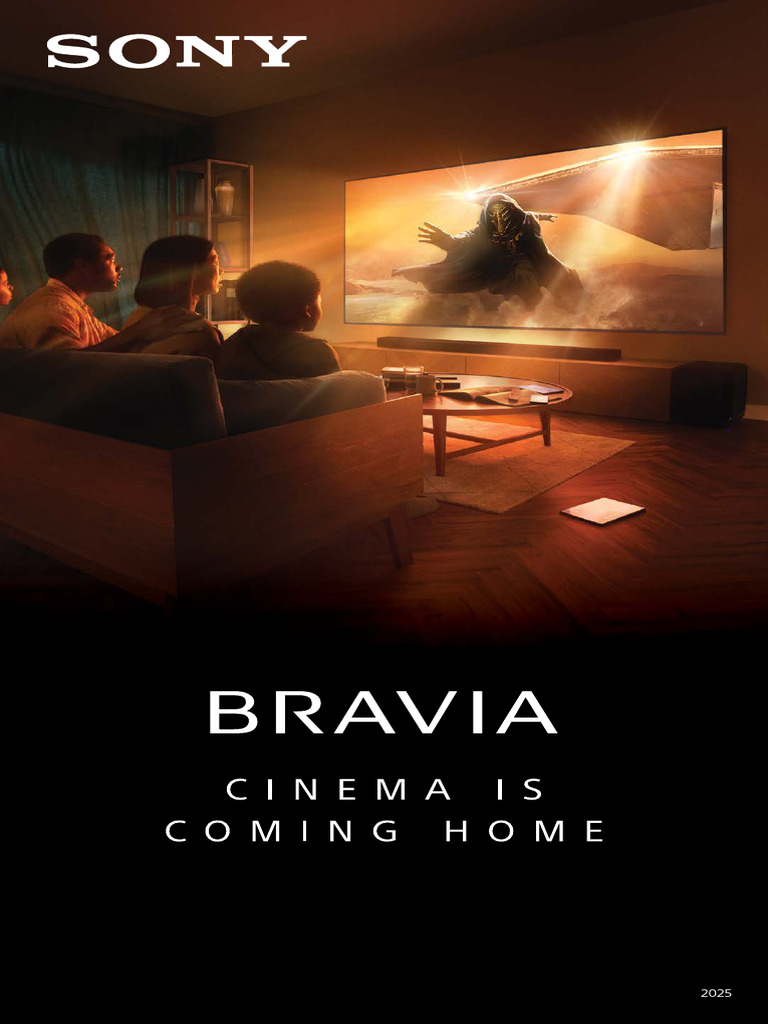 Sony BRAVIA XR 2025 Overview | PDF | Play Station | Film And Video ...