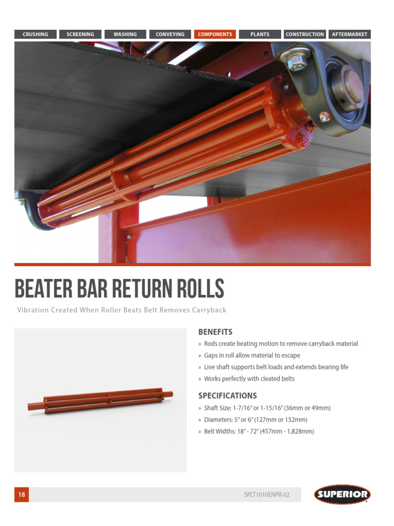 Beater Bar Return Rolls Literature | PDF
