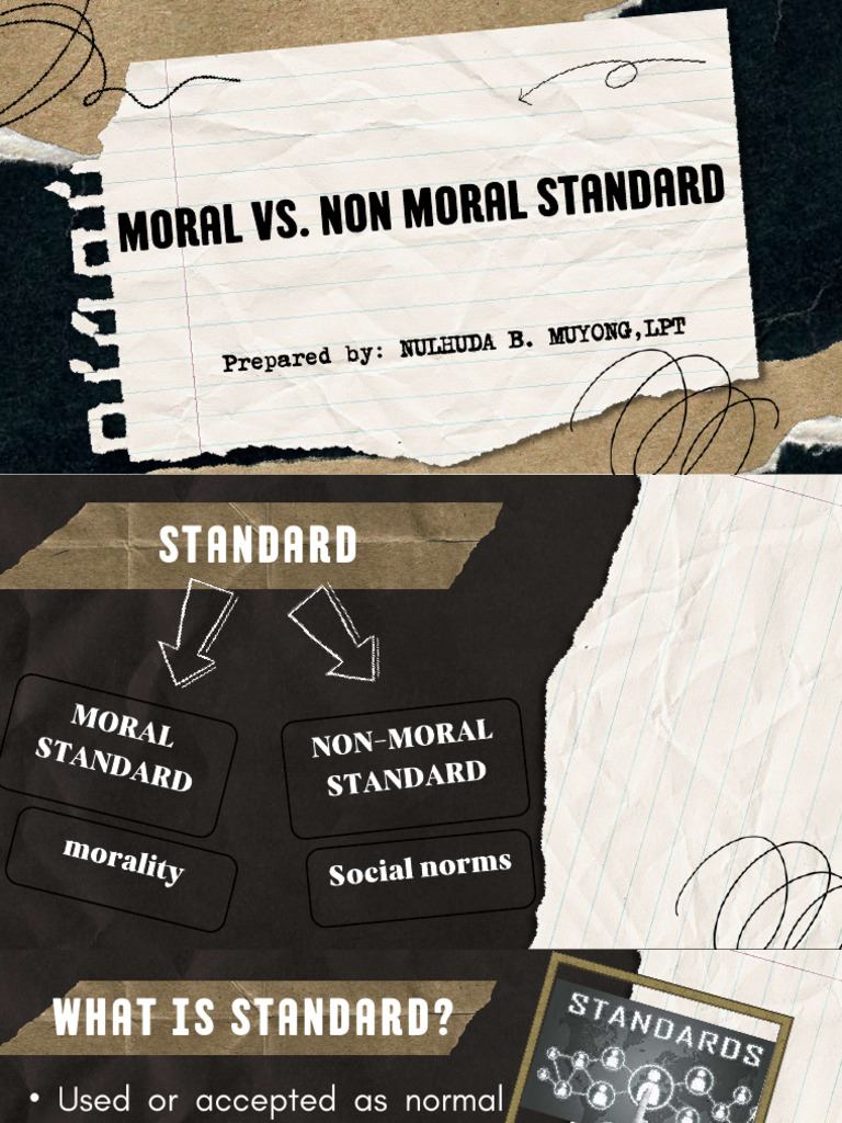 Distinguishing Moral and Non-Moral Standards | PDF