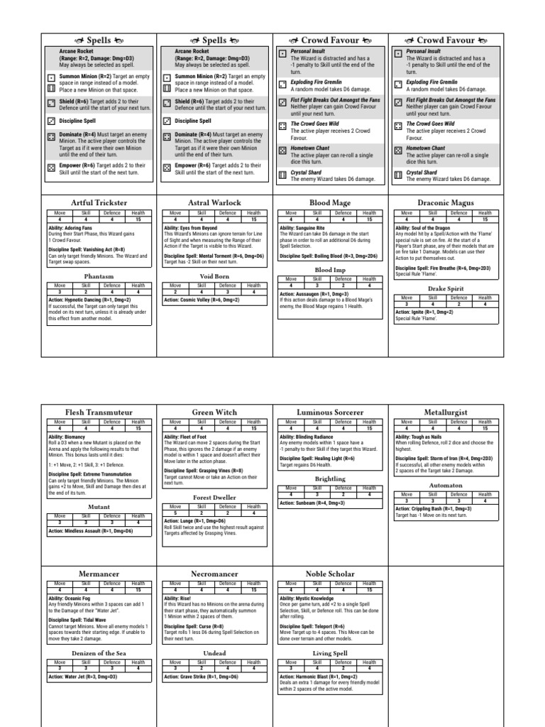 BA28 Card Set en Tactica Update Landscape 2024-10-24 | PDF | Magician ...