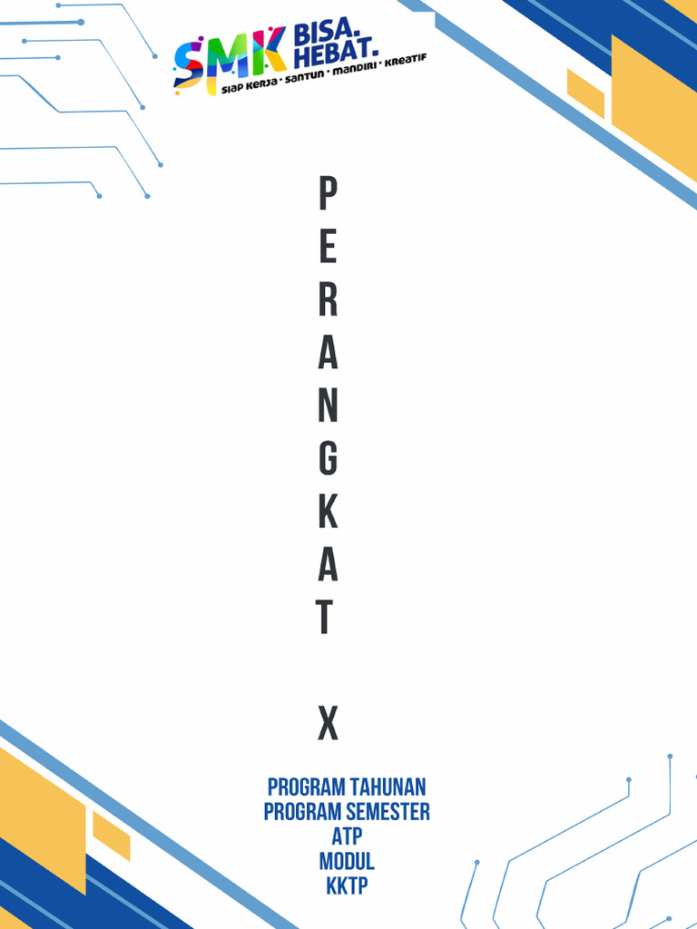 Biru Kuning Modern Sampul Modul Ajar Dokumen A4 | PDF