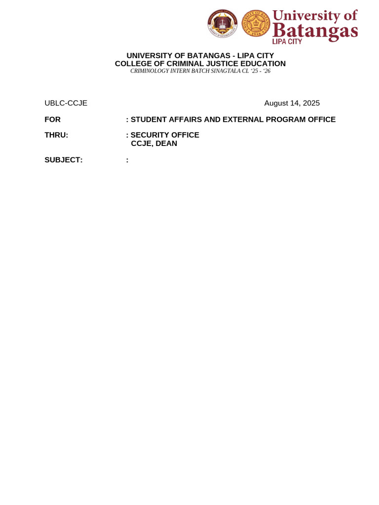 Letter for SAEP | PDF