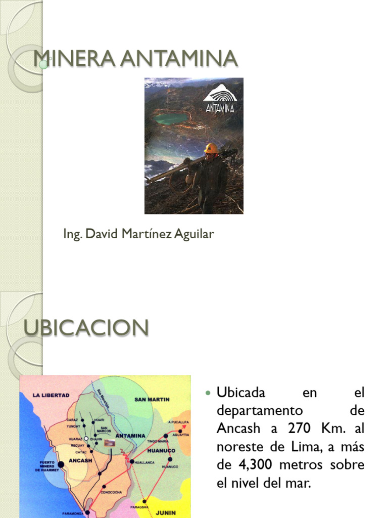 Minera Antamina: Operaciones y Procesos | PDF | Minería | Materiales