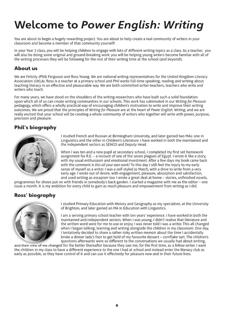 Building a Community of Young Writers | PDF | Teachers | Learning