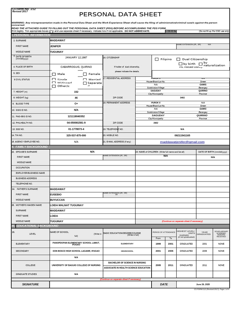 2021 Pds 2017 Application Pdf