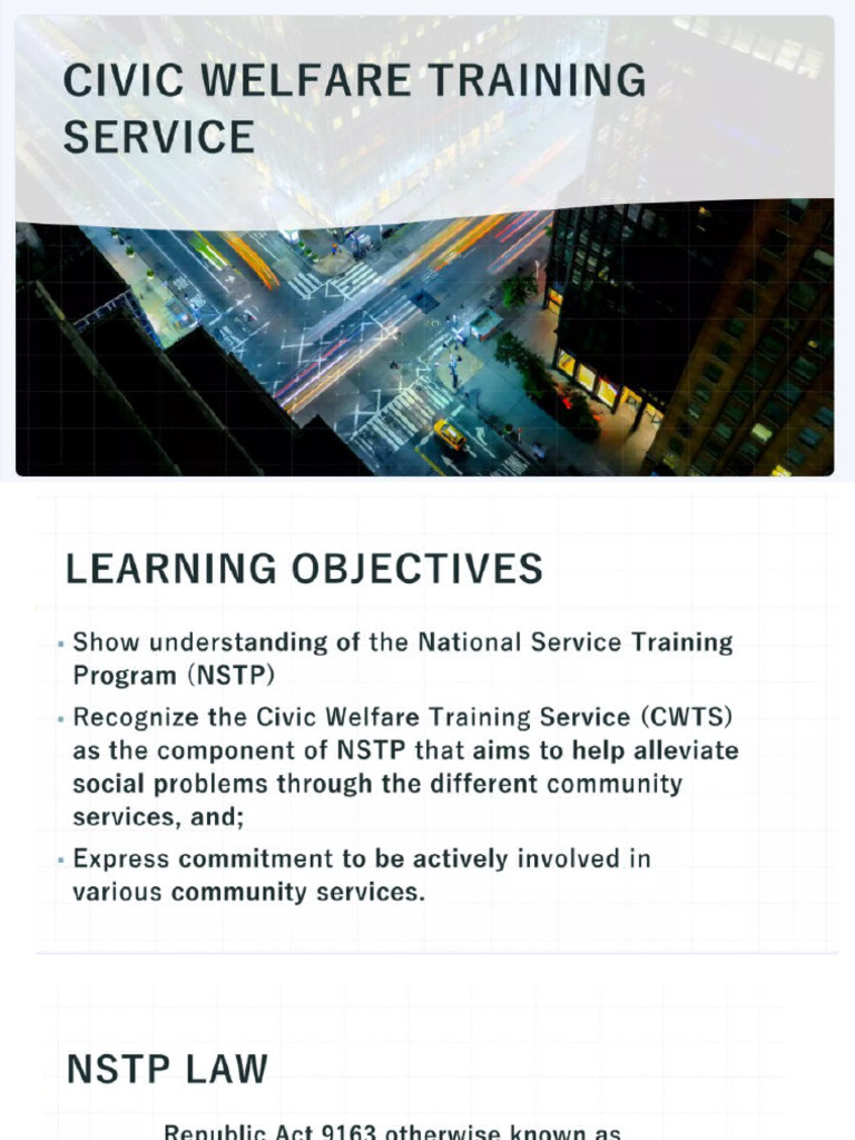 NSTP 1 Introduction and Lesson 1 | PDF